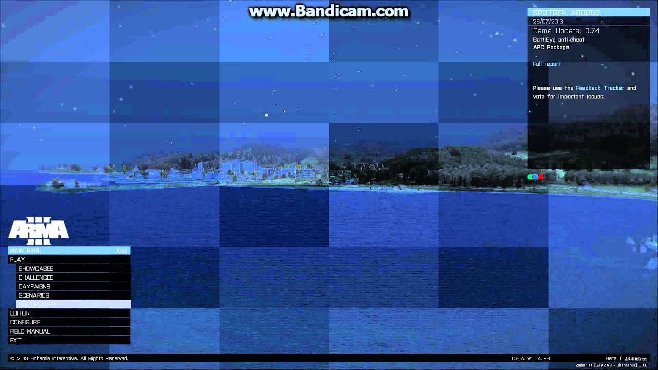 Arma 2 In Arma 3 menu screen - YouTube