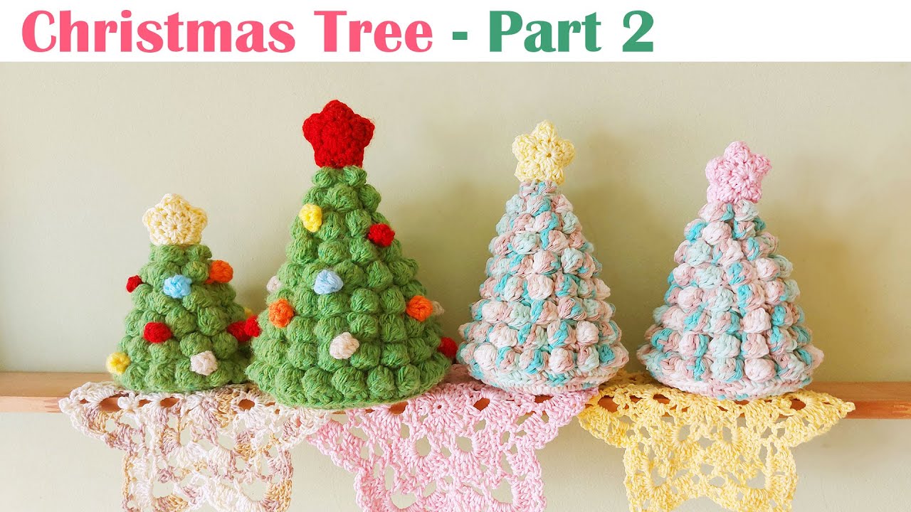 [ENG SUB] Easy Christmas Tree 2 - Cute Bobble st Tree - Amigurumi Arbol ...