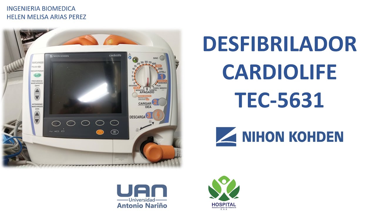 Desfibrilador cardiolife TEC-5600 Nihon Kohden - YouTube