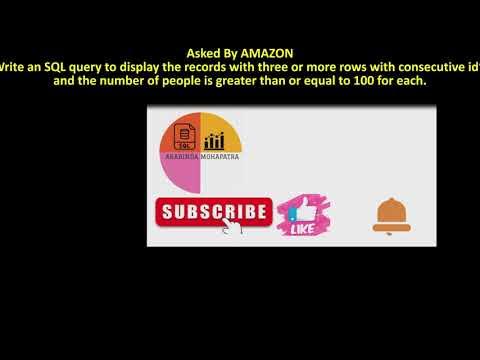 Stadium Human Traffic SQL Intreview Question || Asked by AMAZON || - YouTube