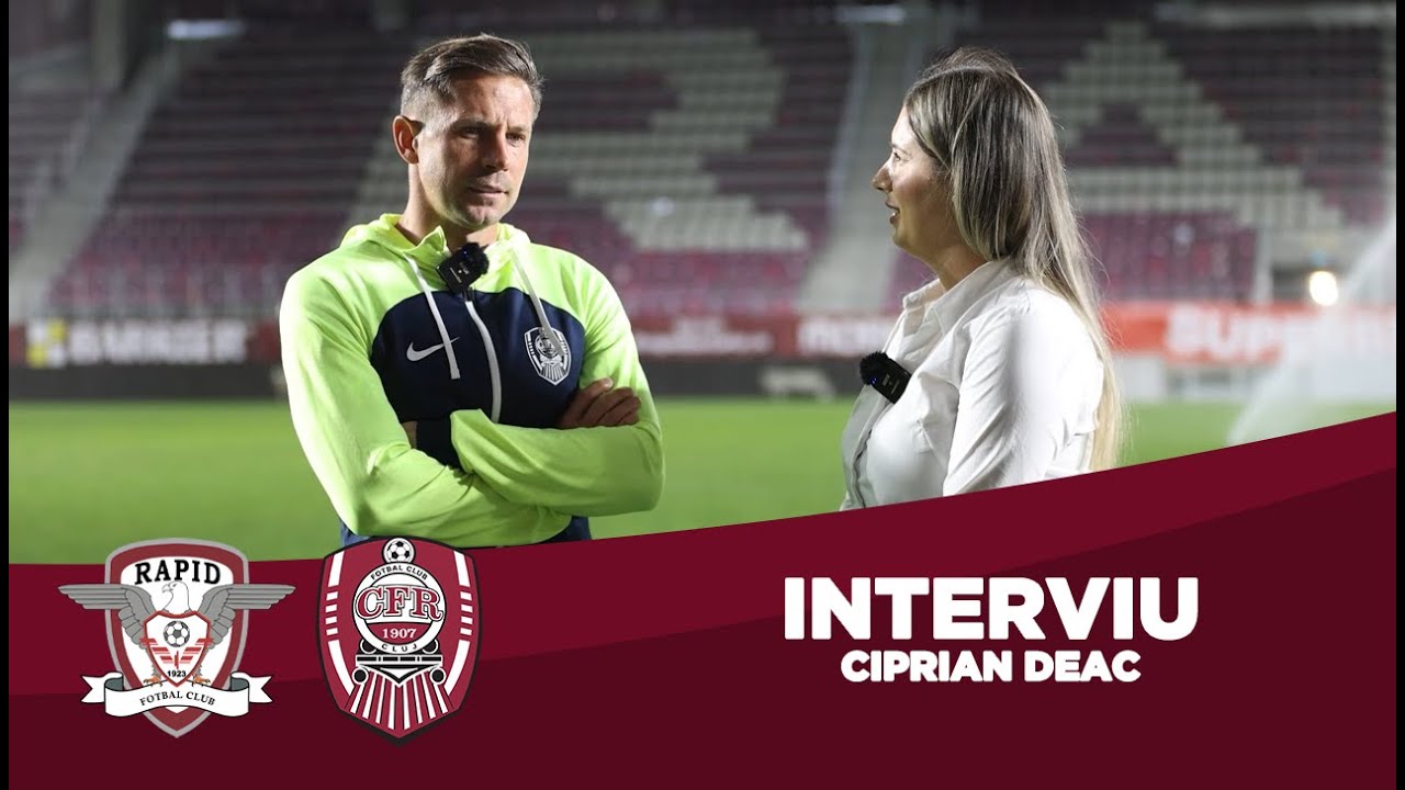 🎤 Rapid București - CFR Cluj 3-1 | Interviu Cipri Deac - YouTube