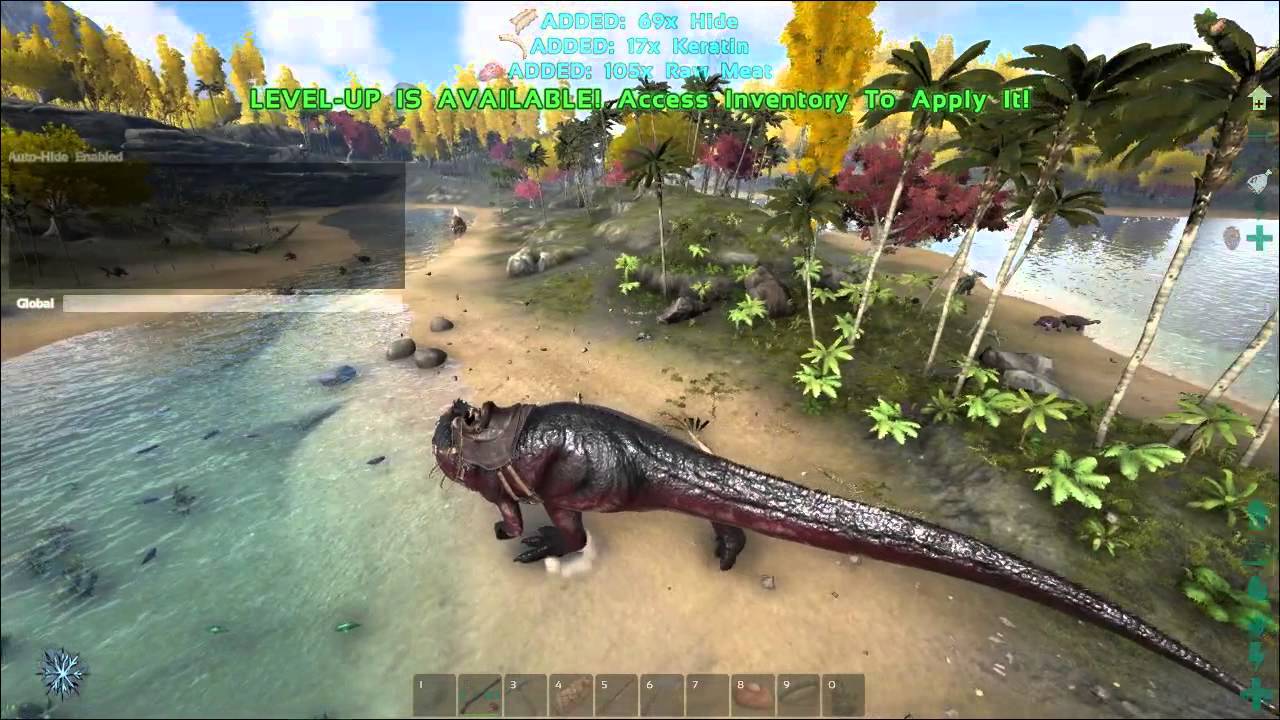 ARK: Survival Evolved Giganotosaurus stats and more with glich! - YouTube