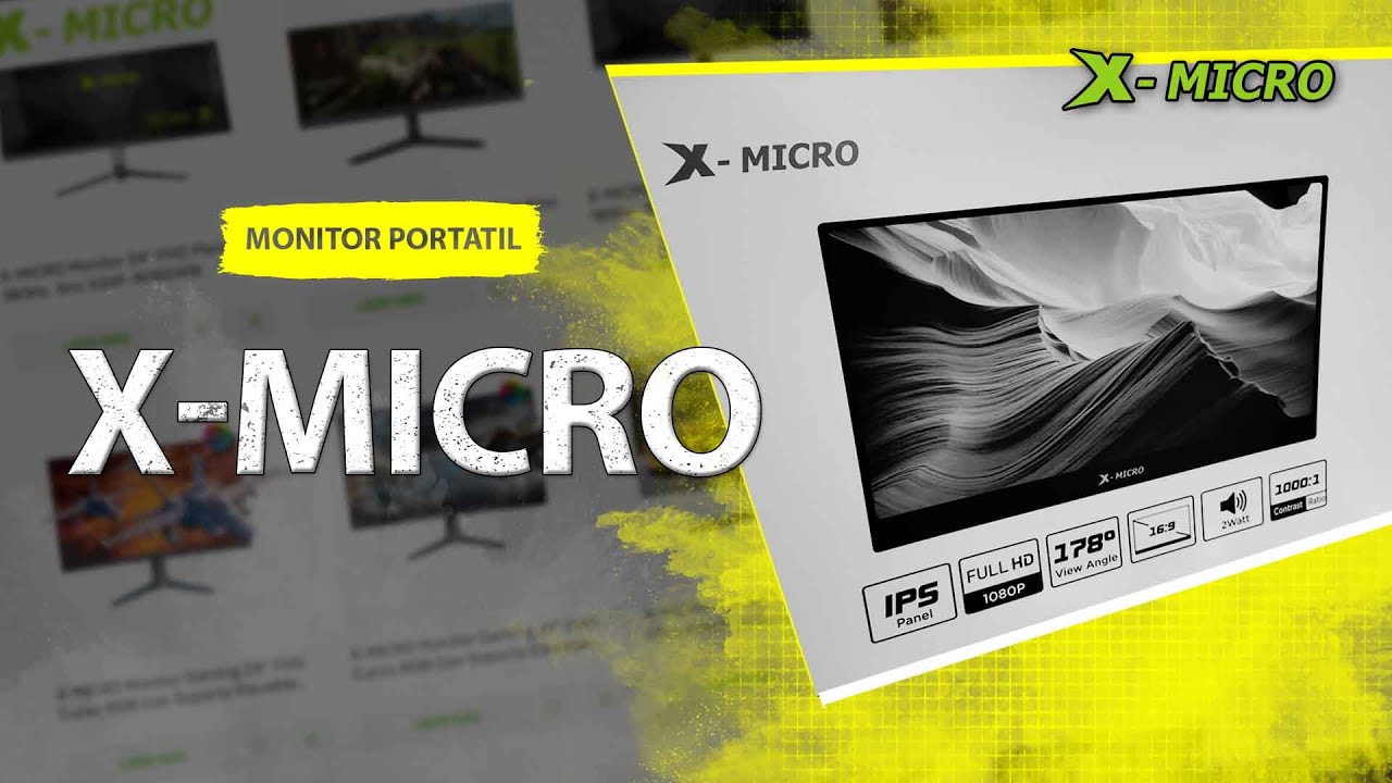 Monitor Portatil X-Micro | Unboxing & Review - YouTube