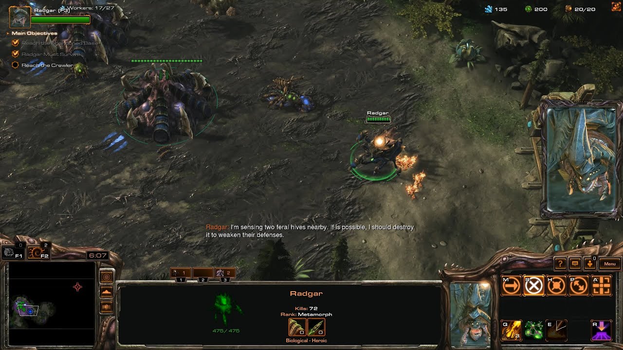 StarCraft II: Shadow of the Brood Campaign Mission 1 - The Beginning ...