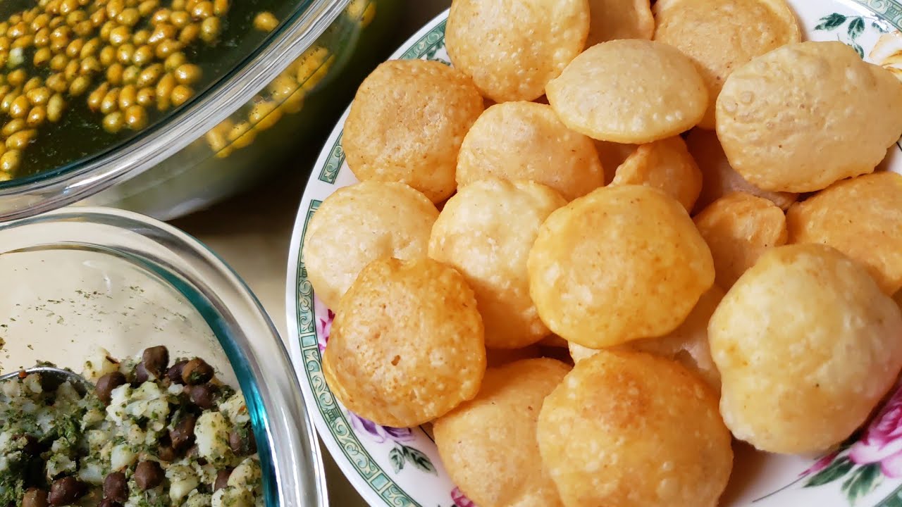 Suji Golgappe - Pani puri - Gupchup - सूजी के गोलगप्पे - पानीपुरी ...