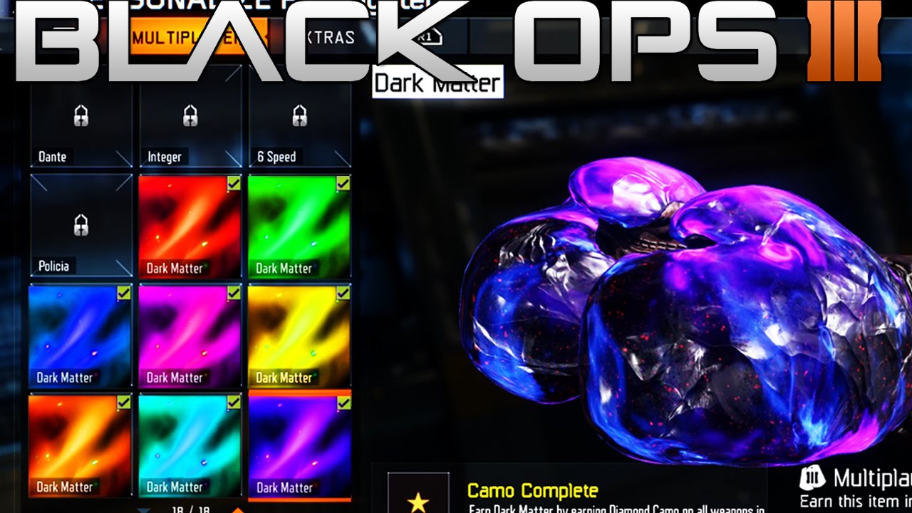 WTF! NEW "DARK MATTER" Colors in Black Ops 3!?? - YouTube