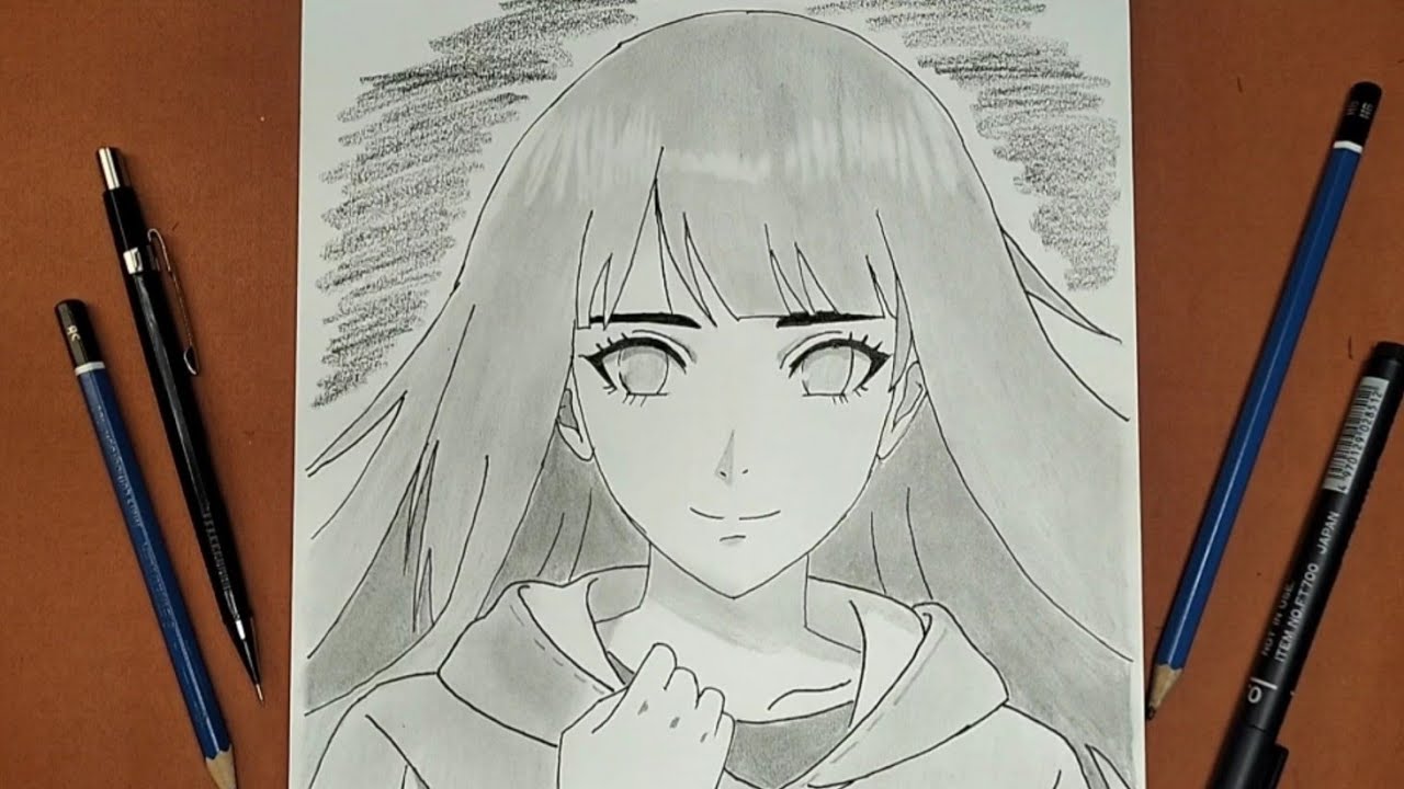 How to Draw Hinata Hyuga - Easy Anime Drawing Step by Step Naruto ...
