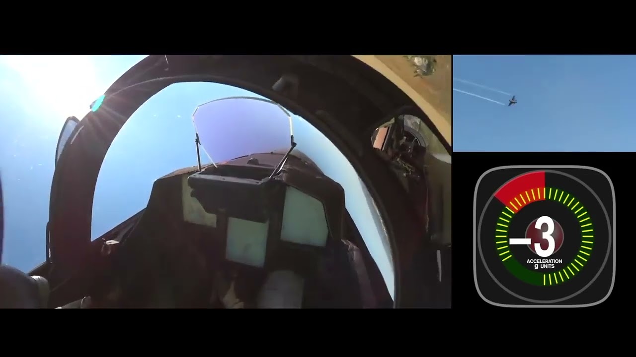 전투기 조종사가 기동을 어떻게 하면 9G를 느끼게 될까? 전투기 기동에 따른 G-Force(중력가속도) 보기 영상(-3G 부터 ...