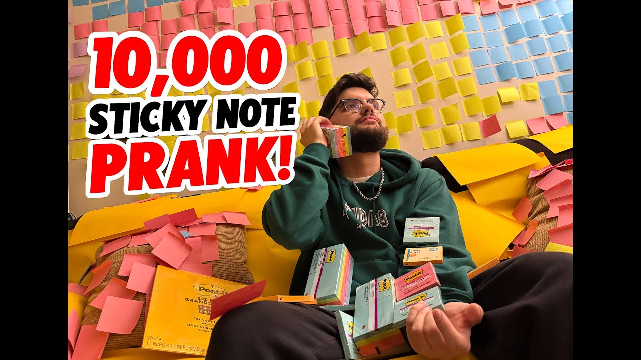 10,000 Stinky Note Prank - YouTube
