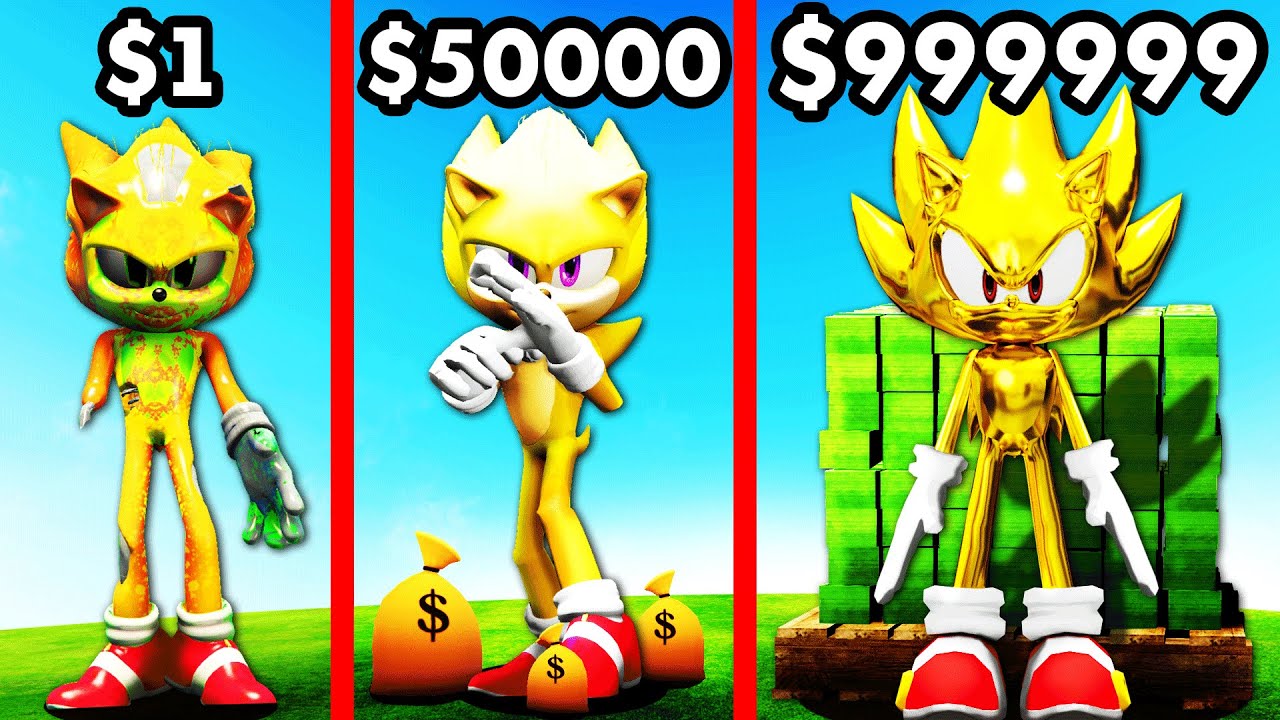 From $1 SUPER SONIC To $1,000,000 In GTA 5 - YouTube