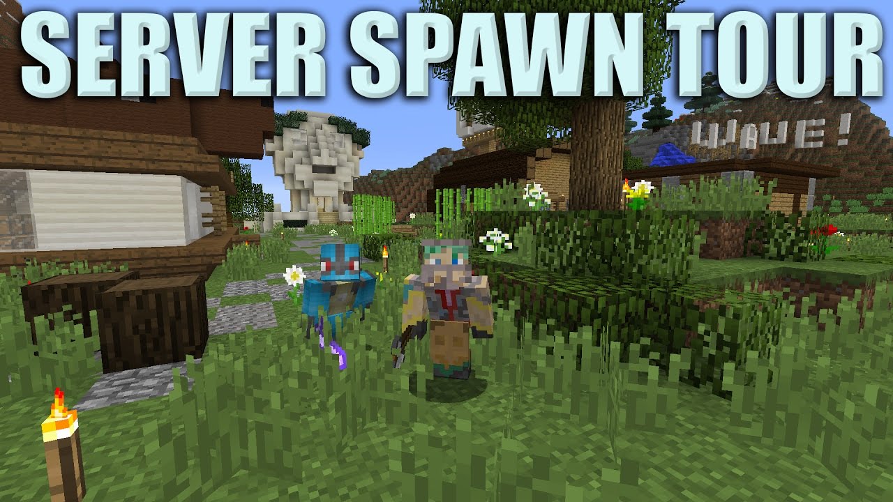 Wave Server Spawn Tour | Minecraft Survival SMP - YouTube