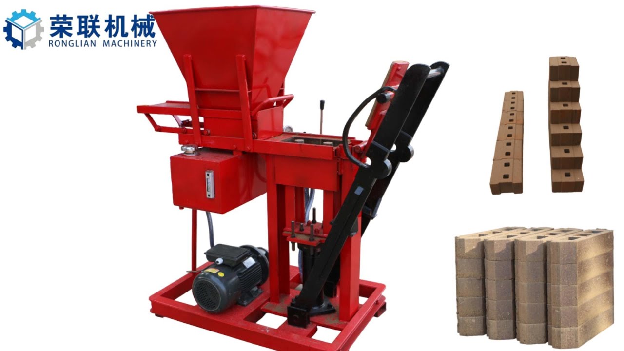 Ronglian RL1 25 Diesel Hydraulic Soil Interlocking Brick Machine Manual ...