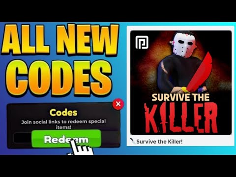 ROBLOX UPDATE Survive the killer CODES 2025!! | BE QUICKLY | Part 361 ...