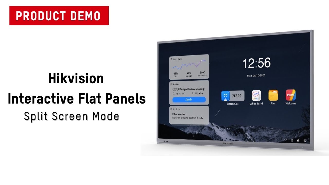 Hikvision Interactive Flat Panels - Split Screen Mode - YouTube