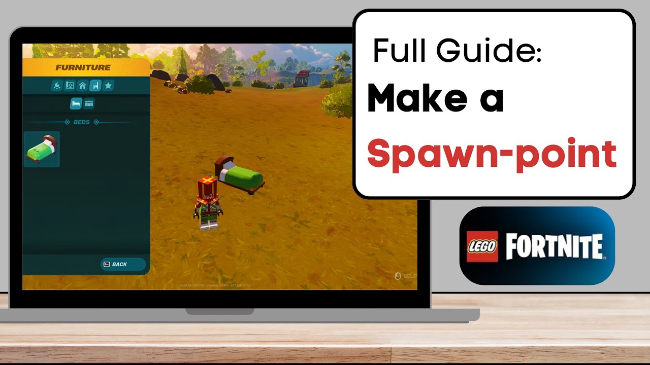 How To Set A Spawnpoint in Lego Fortnite - Make A Bed - YouTube