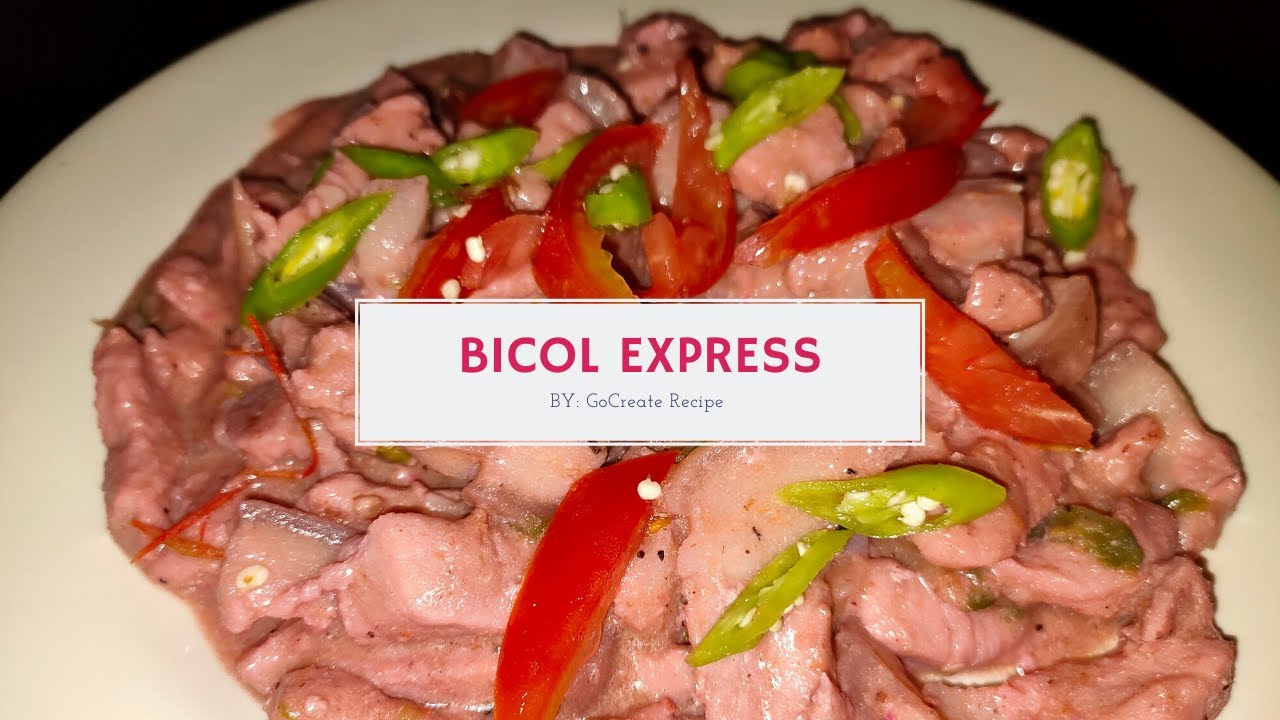 Pork Recipe: Bicol Express with Shrimp Paste - YouTube