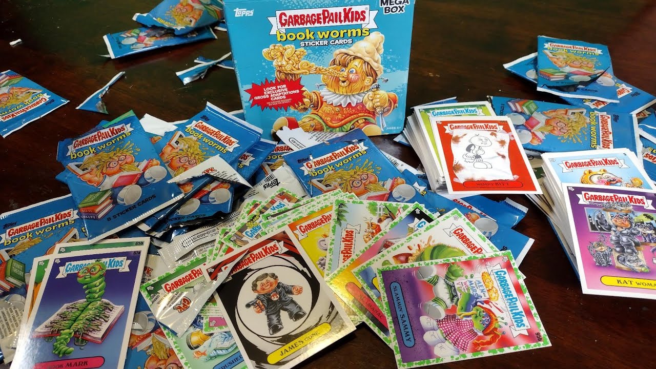 Garbage Pail Kids Bookworms/ Mega Box Opening - YouTube