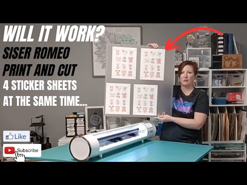 How to Print & Cut 4 Pages on ONE Mat with Siser Romeo | Save Time & Materials!