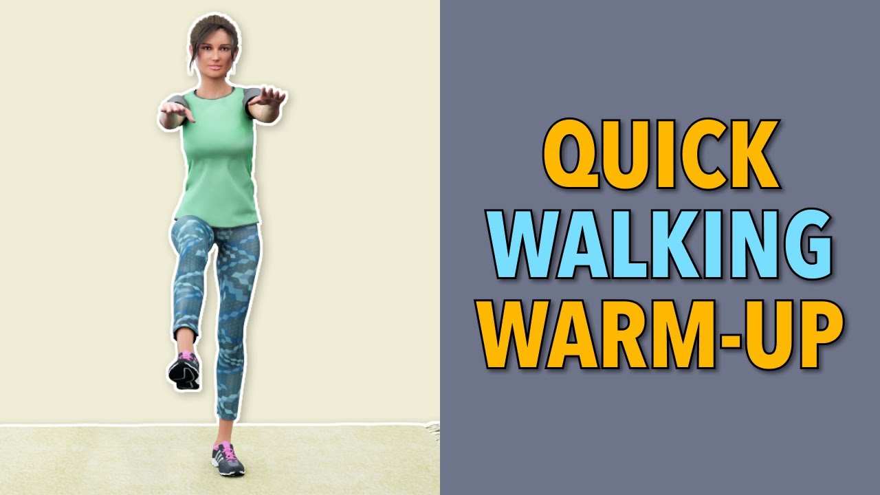 1000 Steps Walking Warm-up Exercise At Home - YouTube