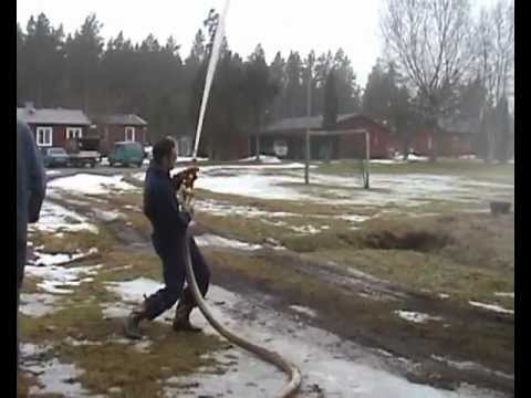 Fire hose training fail - YouTube