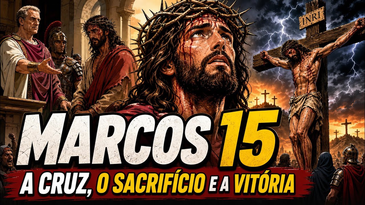 Marcos 15 (parte 1/2) - O Julgamento Injusto e a Cruz (Devocional ...