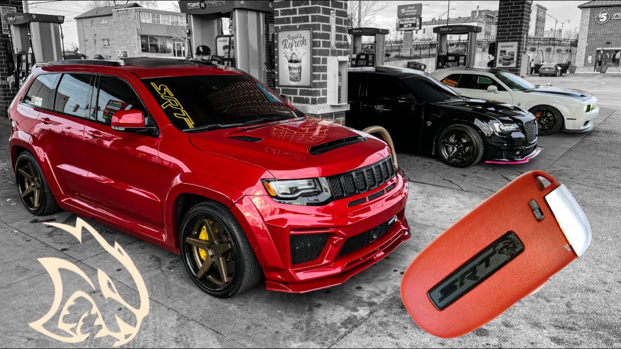 WIDEBODY TRACKHAWK CUTS UP WITH 300 HELLCAT + RED EYE (CHICAGO MOPAR ...