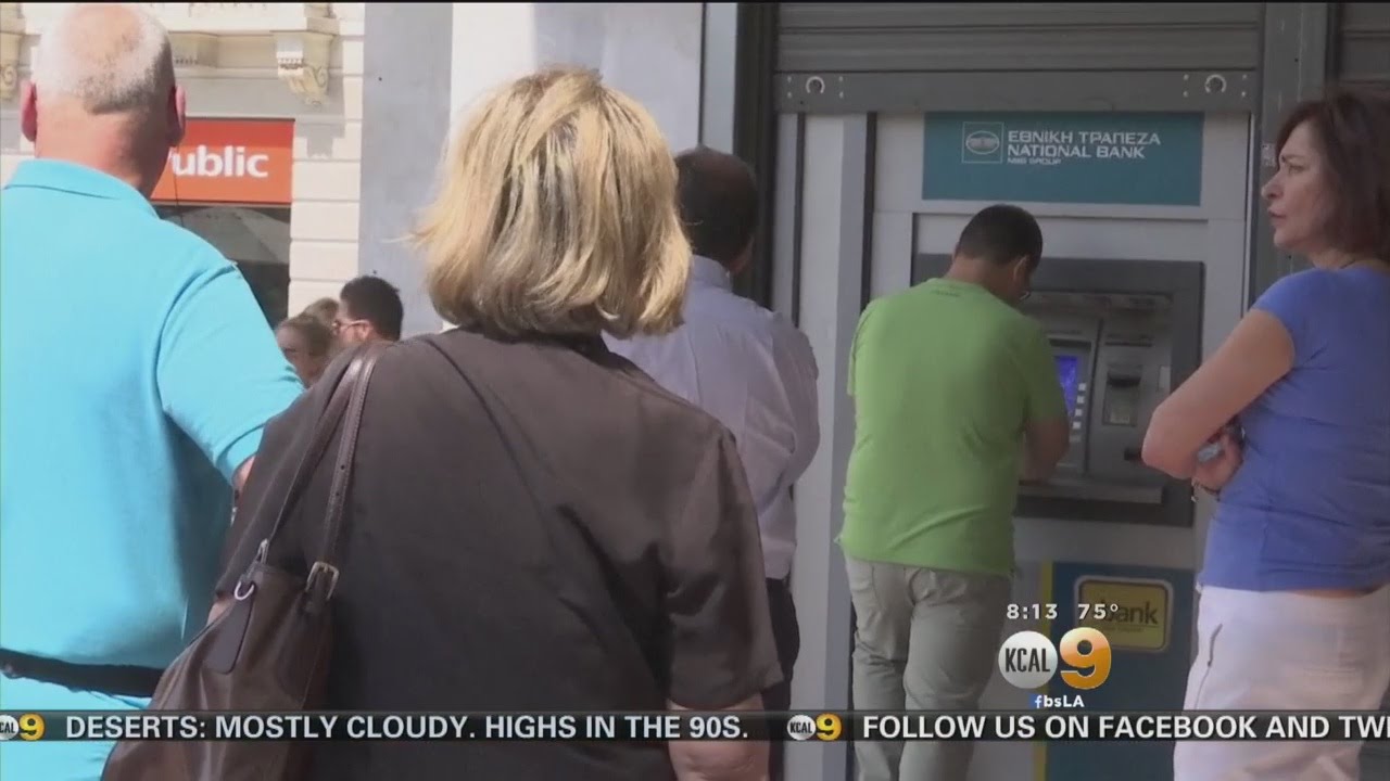 Run On Banks In Greece Before Possible EU Exit - YouTube