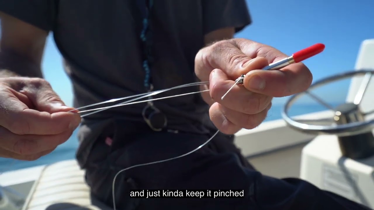 Nate Lindsay shows Albright Knot tying | The Knot Kneedle by Master ...
