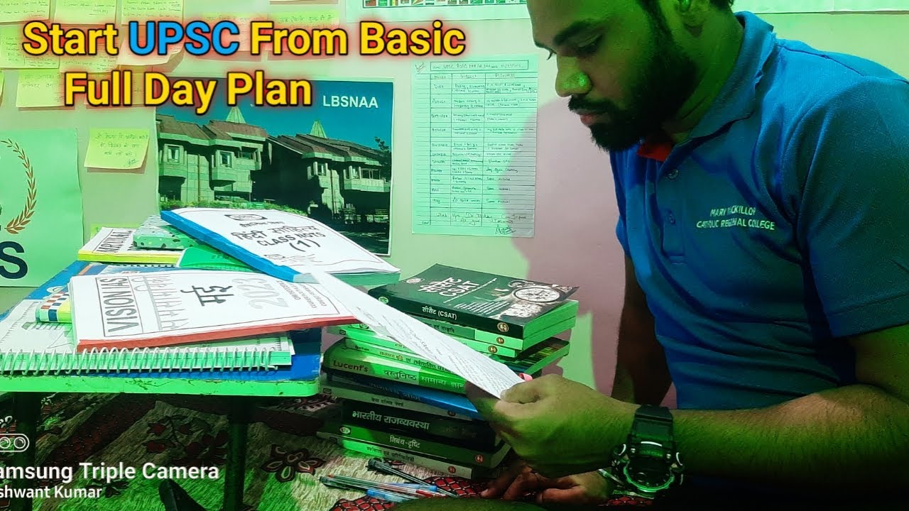 Start UPSC from basic full day plan😱😱| 38 Days Of -100 DAYS UPSC ...