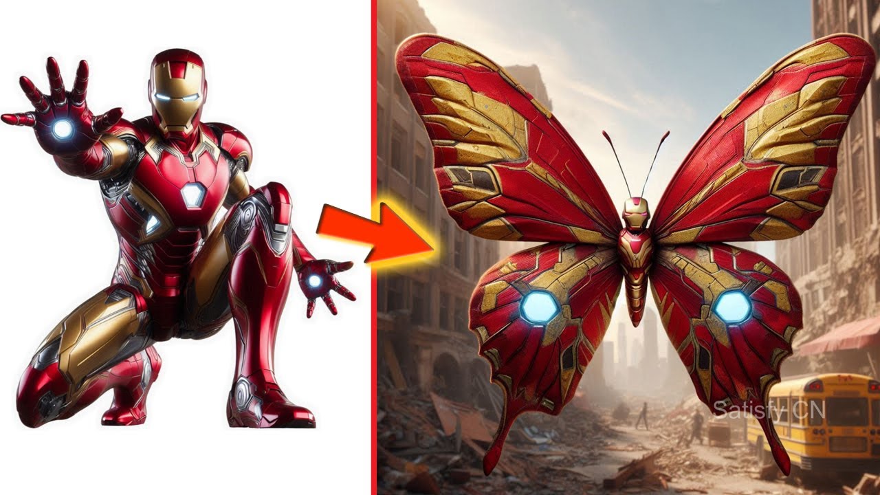 AVENGERS But BUTTERFLY 🦋 VENGERS 🔥 All Characters (Marvel & DC) - YouTube