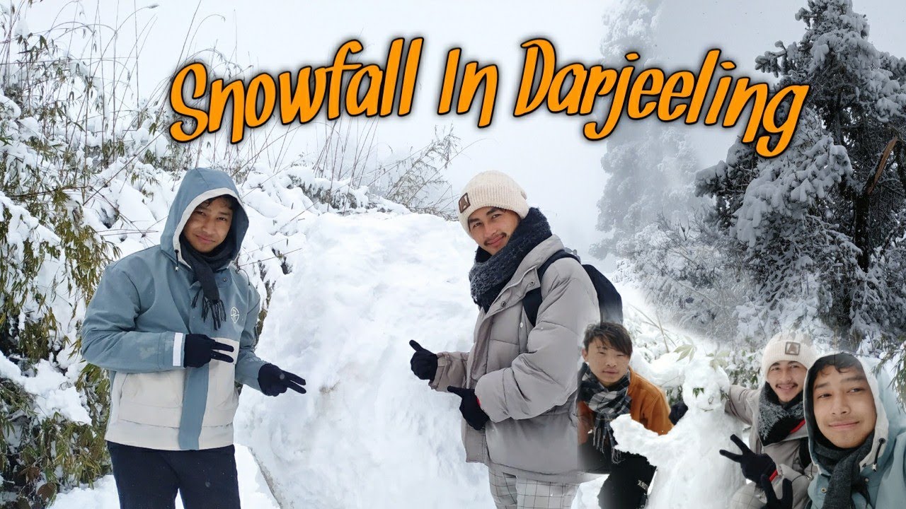 snowfall in darjeeling - Tiger Hill - YouTube