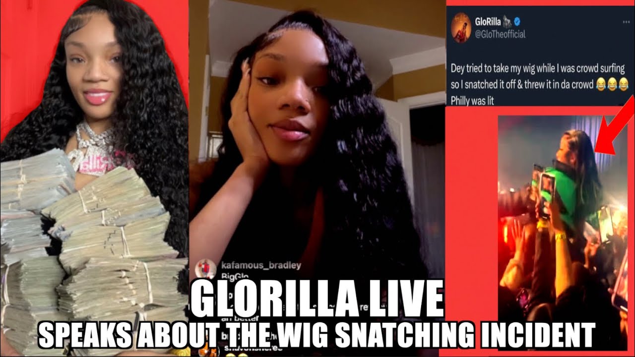 GloRilla Live Reacts To Her Wig Getting Pulled Off | Explains What ...