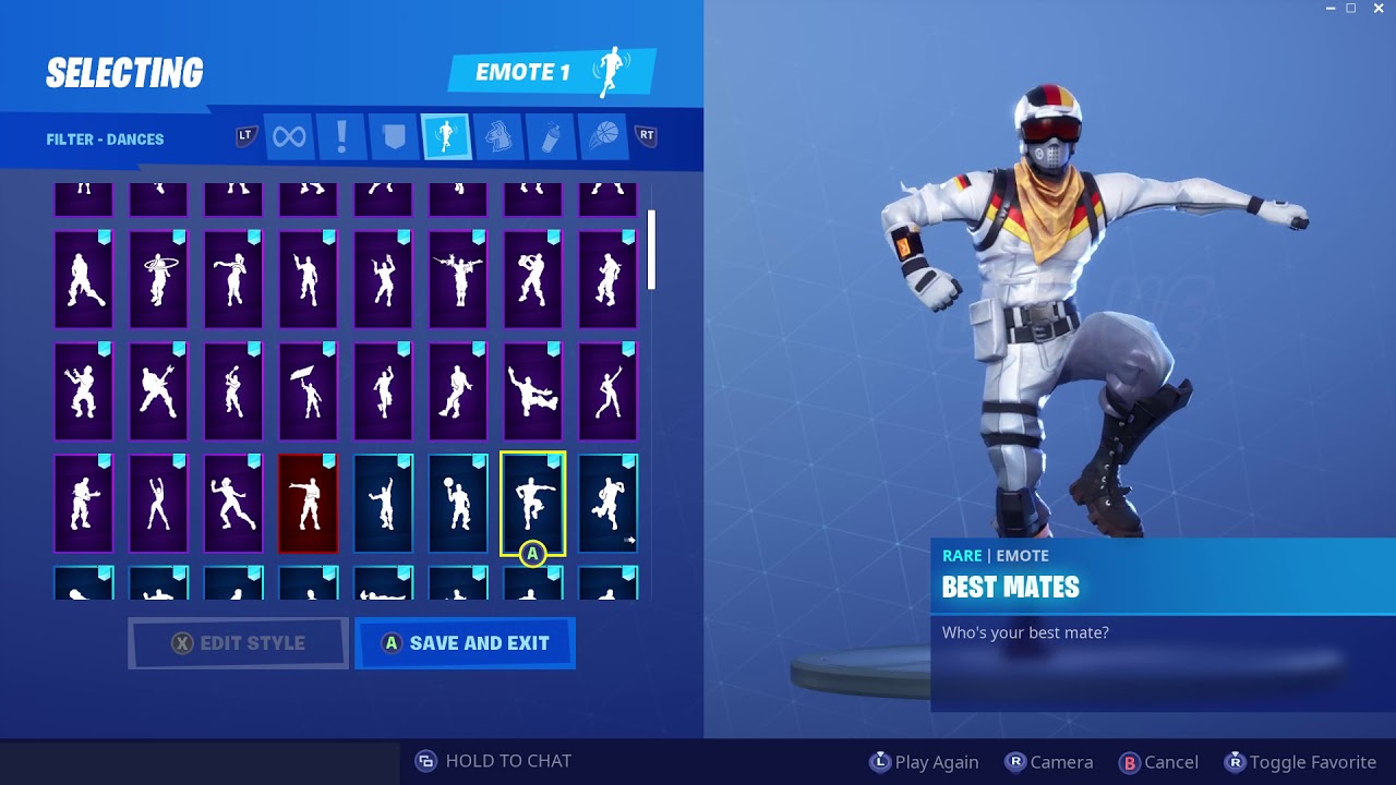 🔥 Fortnite Alpine Ace Ger Outfit Showcase with All Dances & Emotes ...