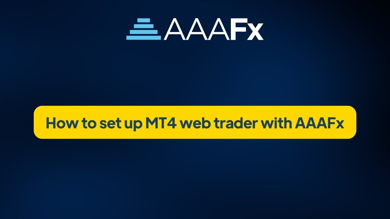 How to set up MT4 web trader with AAAFx - YouTube