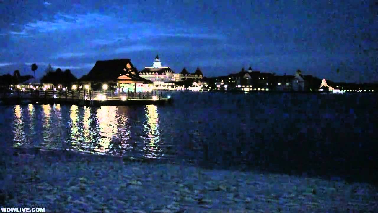 Polynesian Resort Beach Night & Day - YouTube