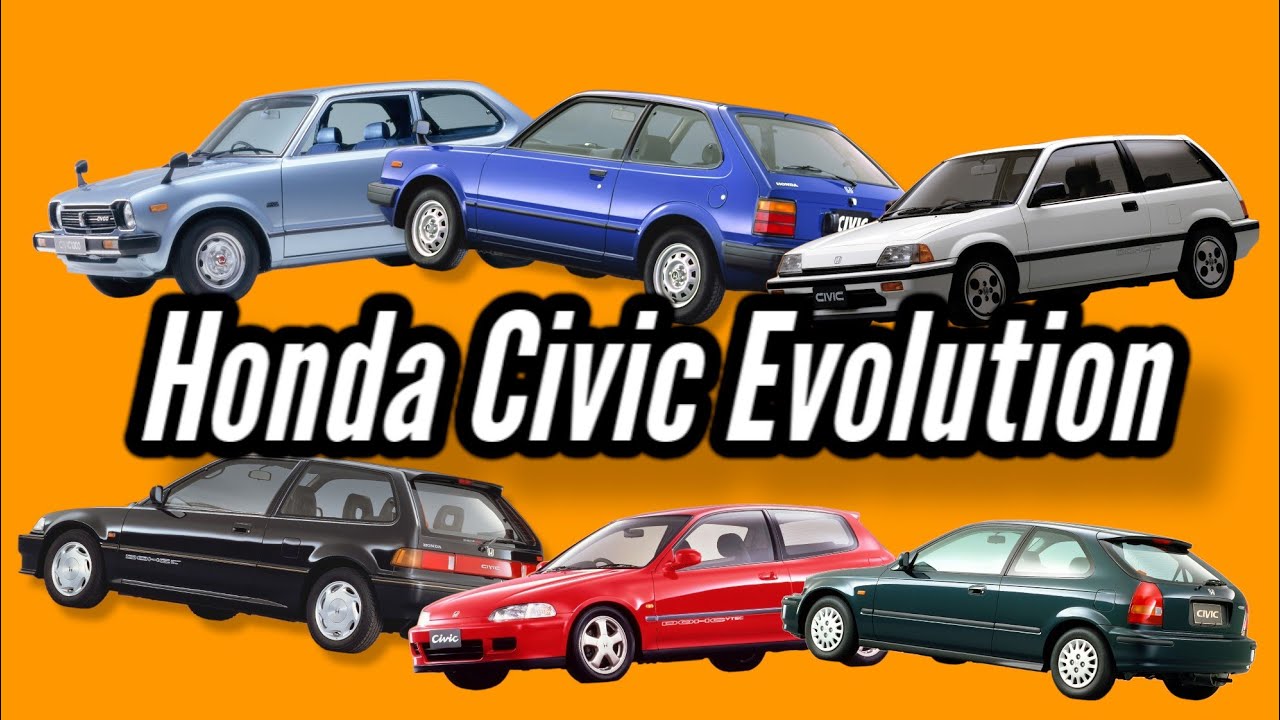 Honda Civic Evolution 1972-2001 SB SL AH ED EF ED EG EJ EK - YouTube