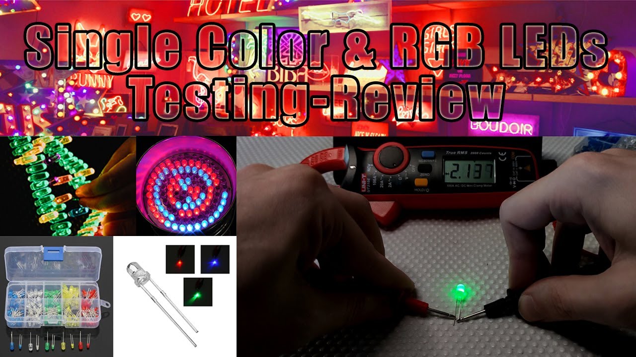 RGB and Single Color LEDs | Review, Testing - YouTube