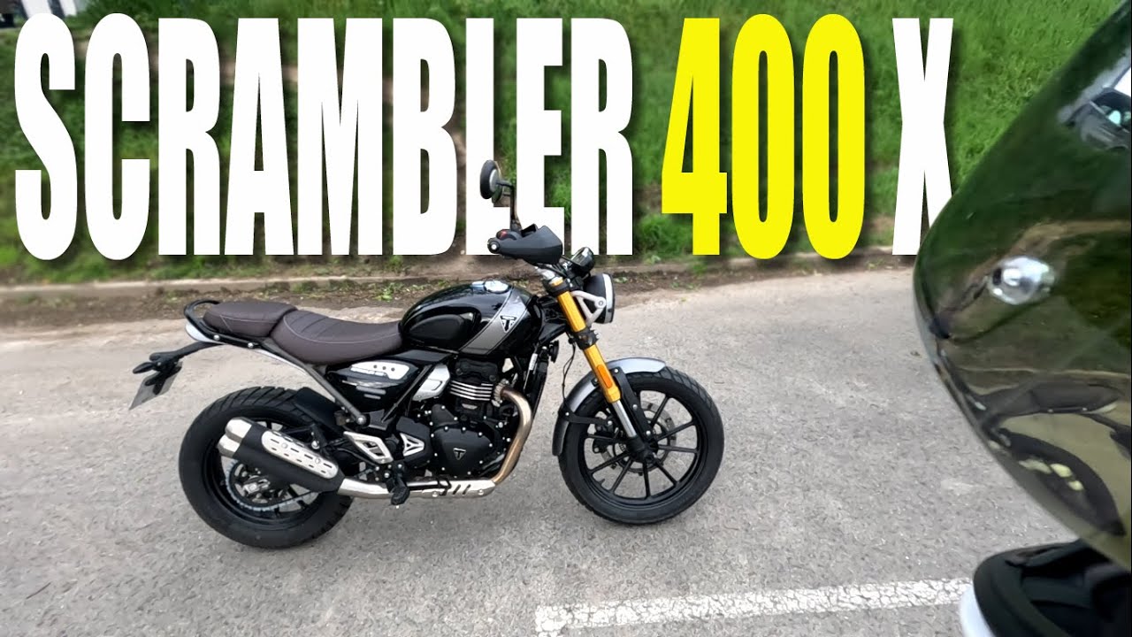 TRIUMPH Scrambler 400X | Baby scrambler joyeux - YouTube