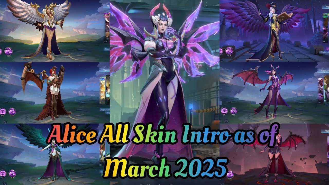 Alice All Skin Intro as of March 2025 | Mobile Legends Bang Bang - YouTube