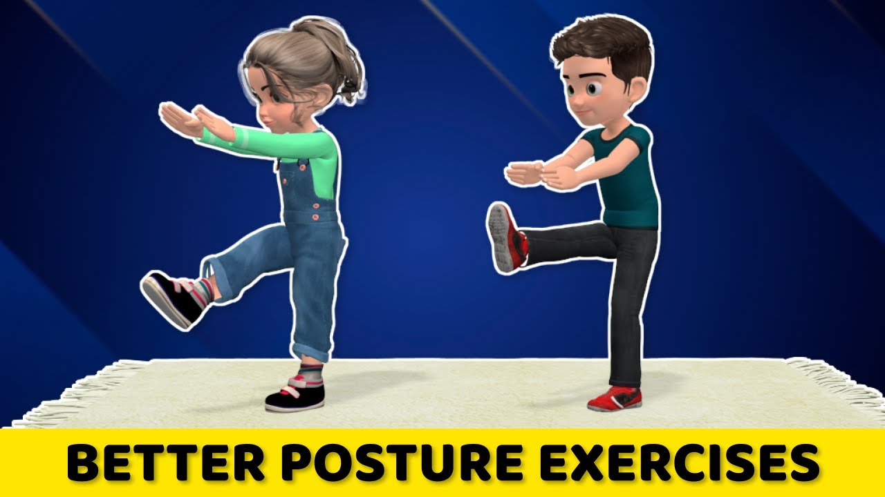 AT-HOME CORE EXERCISES CAN IMPROVE KIDS POSTURE - YouTube