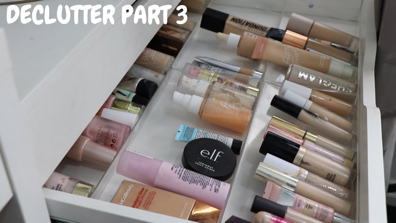 DECLUTTERING MY MAKEUP COLLECTION, PART 3 - YouTube
