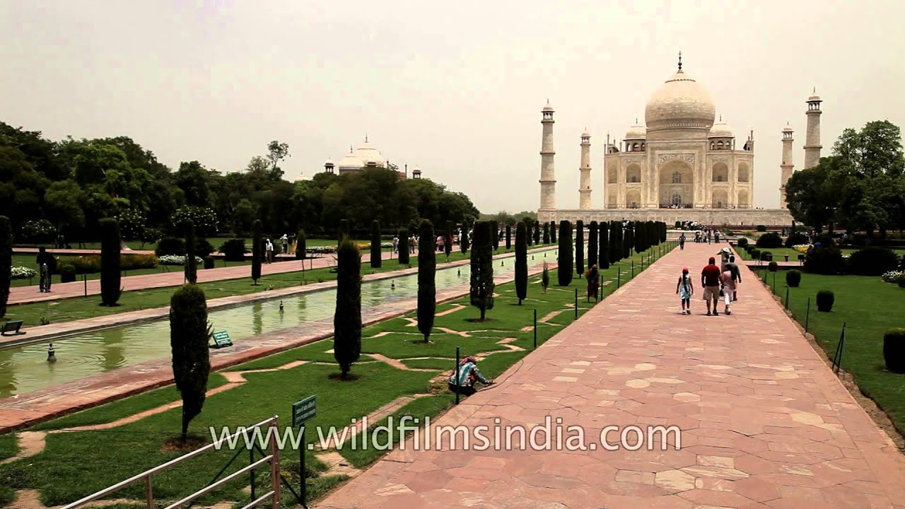 View of Taj Mahal from different angles and locations - YouTube