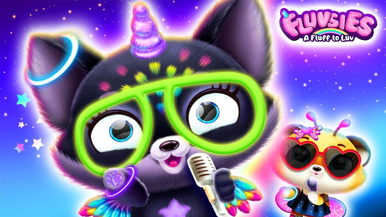 Fluvsies - Wheels on the Bus 🎤 💜 Kids Song with Lyrics! - YouTube