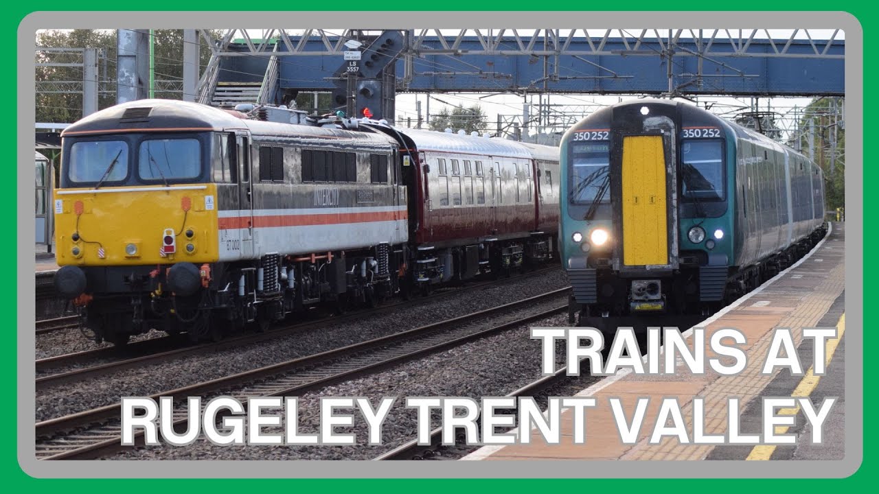 TRAINS at RUGELEY TRENT VALLEY (WCML/West Coast Main Line) - 13/09/2024 ...