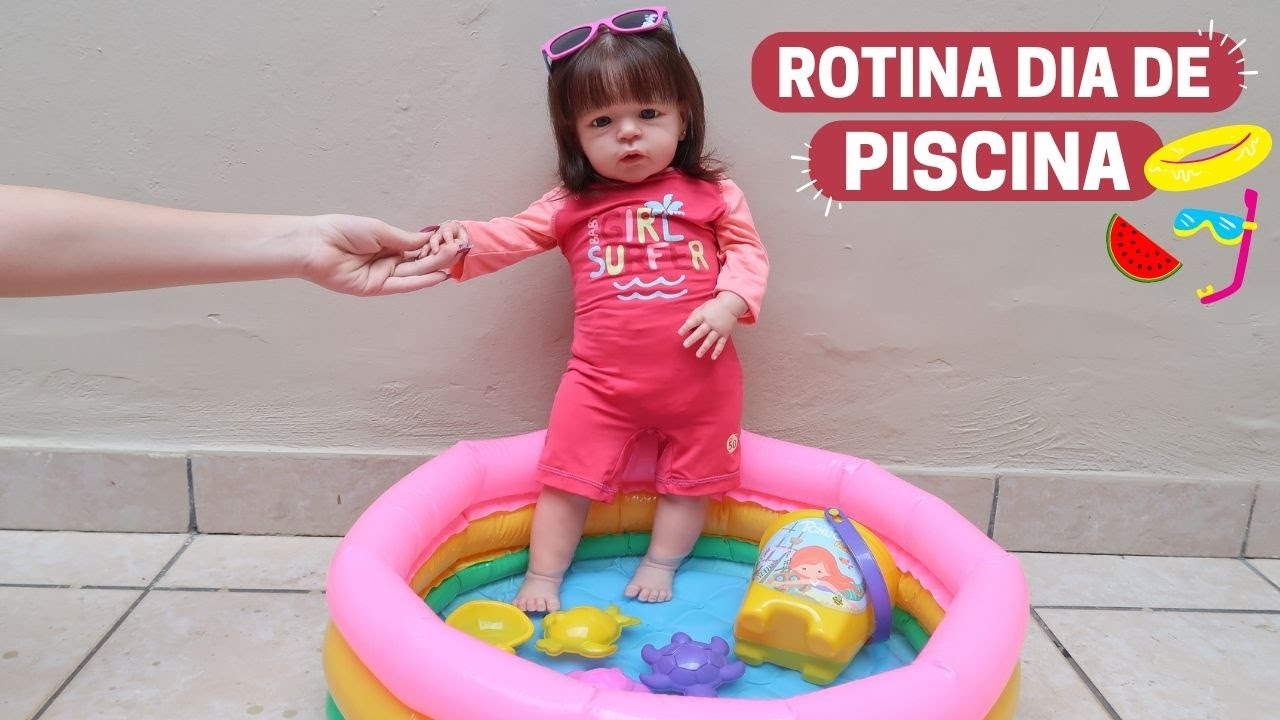 ROTINA DE DIA DE PISCINA COM A SANDIE - YouTube