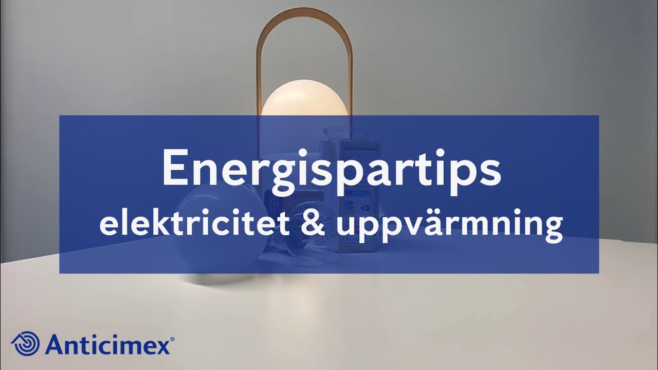 Spara el, inomhustemperatur och uppvärmning - Anticimex energispartips hemma - YouTube
