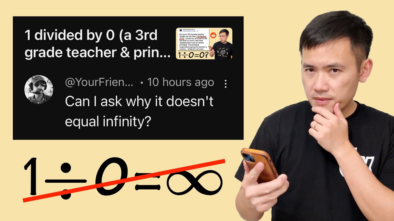 Can I ask why 1 divided by 0 doesn’t equal infinity? - YouTube
