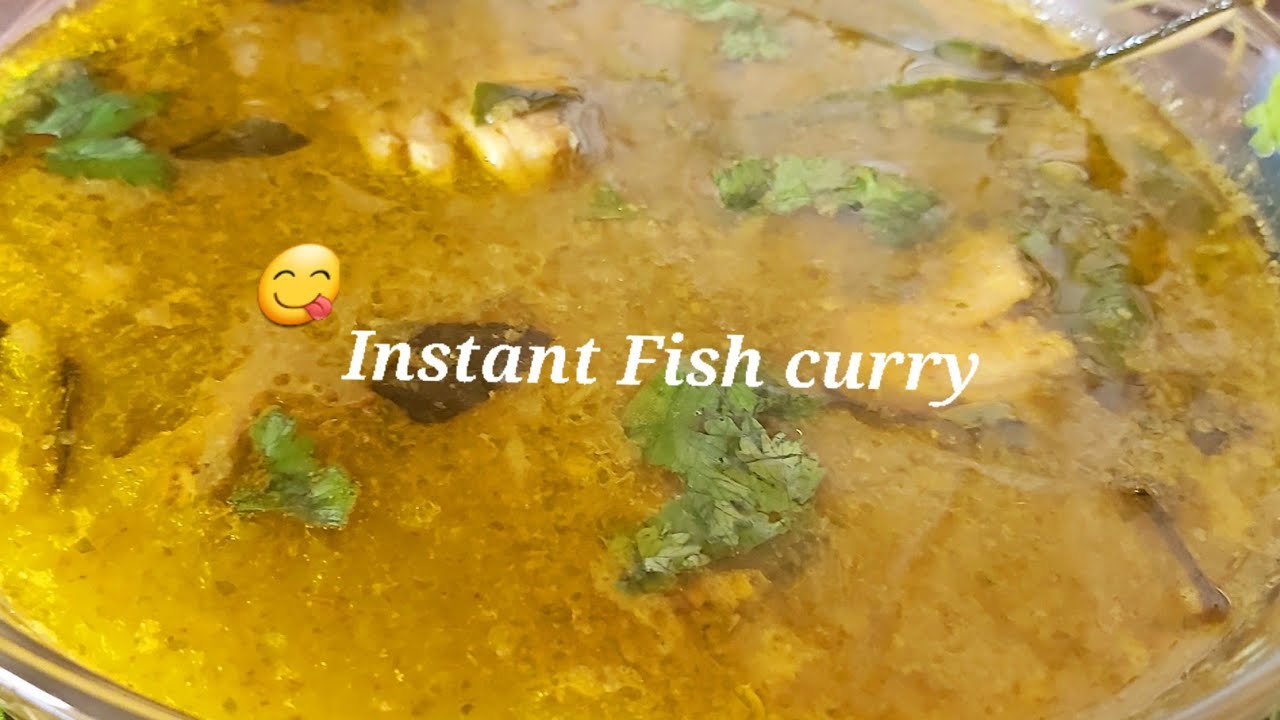 Instant Fish Curry ||How to make Instant Fish Curry||Quick and Easy ...