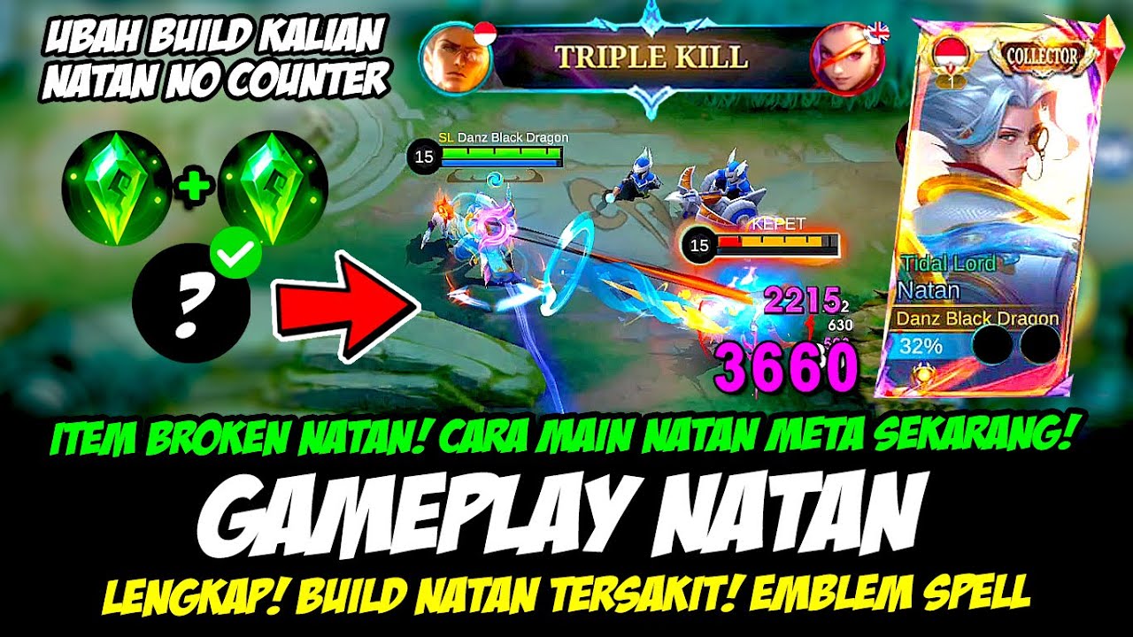 CARA PRO MAIN NATAN TERBARU + ITEM BROKEN NATAN 1 HIT BUILD NATAN ...