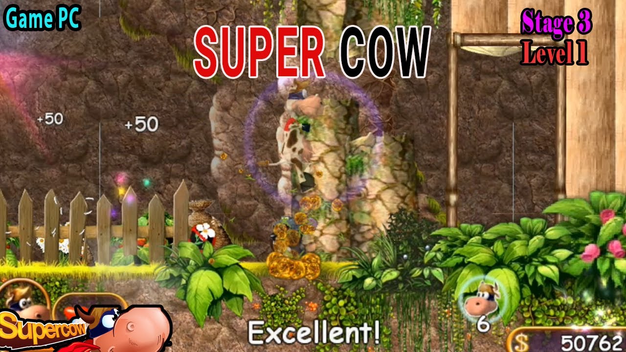 Game Arcade PC Supercow Indonesia || Stage 3 Level 1 - YouTube
